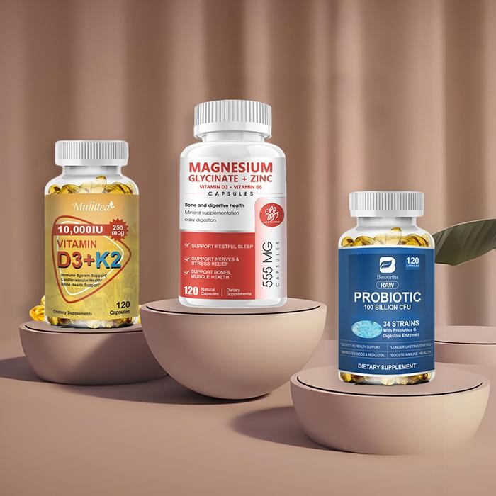 Jual ORIGINAL! Magnesium Glycinate Zinc Dan Vitamin D3+K2 10.000 Dan ...