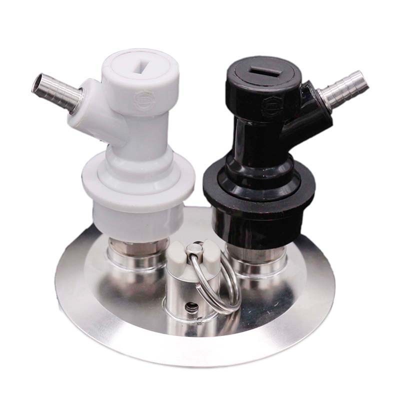 Jual 3"Tri Clamp(91mm OD) Ball Lock Convert Lid with Gas Post Beer Post ...