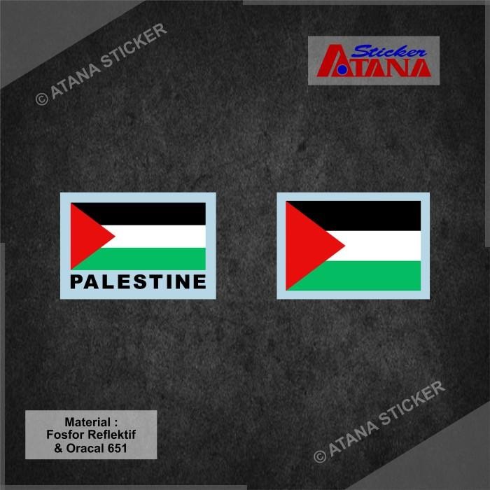 Jual ASLI Stiker Cutting Bendera Palestina Palestine Flag Masjid Aqsha ...
