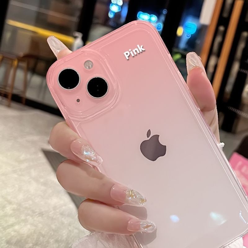 Jual Clear Gradasi Pink Biru Kreatif Case Iphone 17 Air 17 Pro Max 16 ...