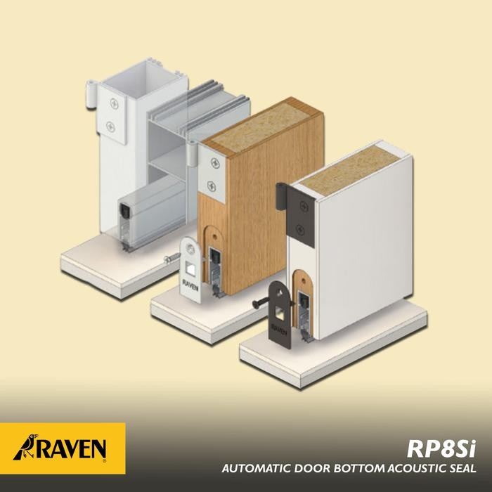Jual RAVEN ACOUSTIC AUTOMATIC DOOR BOTTOM DROP SEAL RP8SI 1070MM SEAL ...