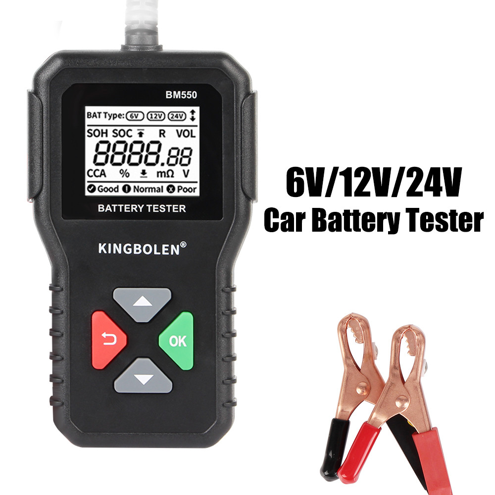 Jual 100-2000 CCA Black Car Battery Tester BM550 Car Battery Tool 6V ...