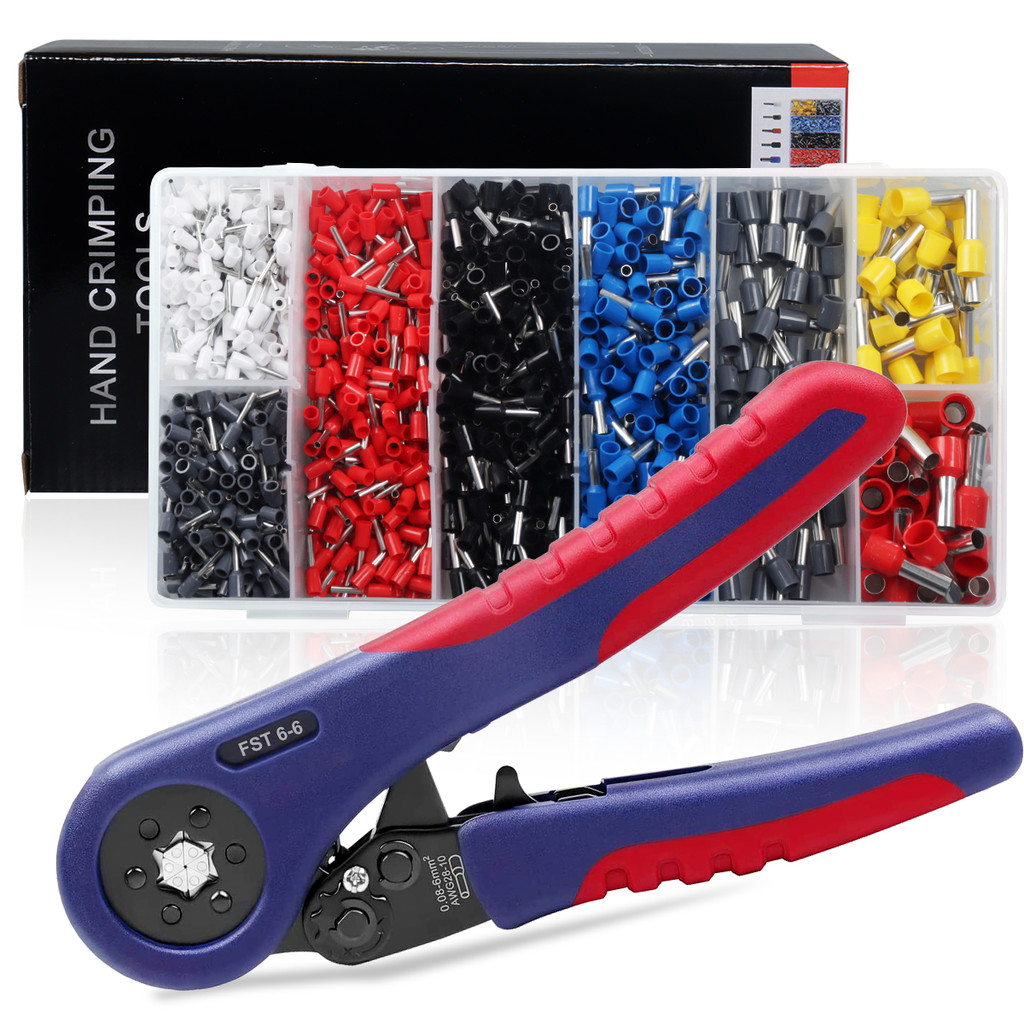 Jual Crimping Pliers & Ferrule Terminals Set Tube Bootlace Terminals ...
