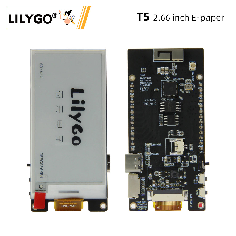 Jual TERBAIK LILYGO® TTGO T5 2.66-Inch E-Paper Display ESP32 Module ...