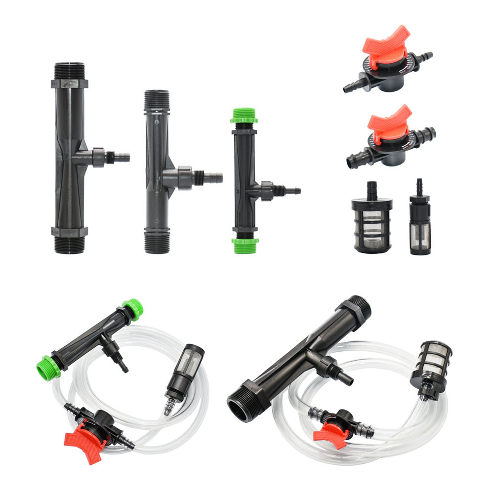 Jual NEW 1/2 3/4 1 1.5 Inch Venturi Fertilizer Injector Kits Tap Filter ...