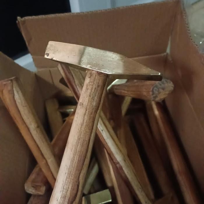 Jual Palu Kuningan 300 Gram Gagang Kayu-Palu Ciping 300 Gr Gagang Kayu ...