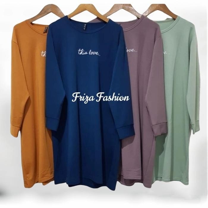 Jual Pilihan- Tunik Kaos Jumbo Babyterry Import (Ada Ukuran) | Shopee ...