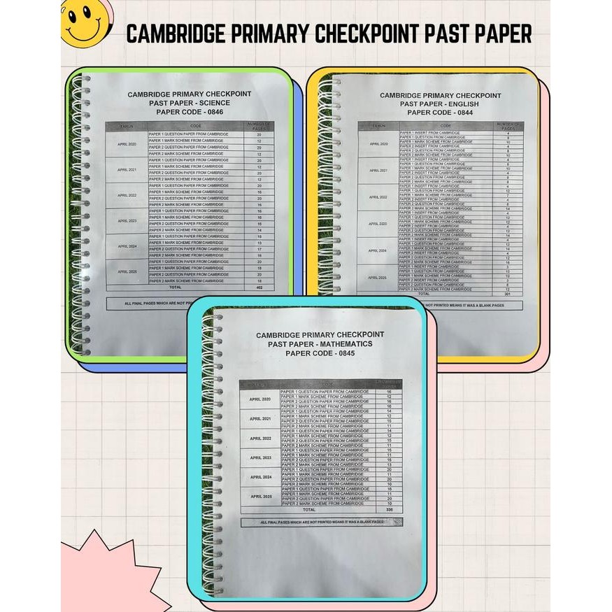 Jual Cambridge Primary Checkpoint Past Paper 2020-2025 | Shopee Indonesia