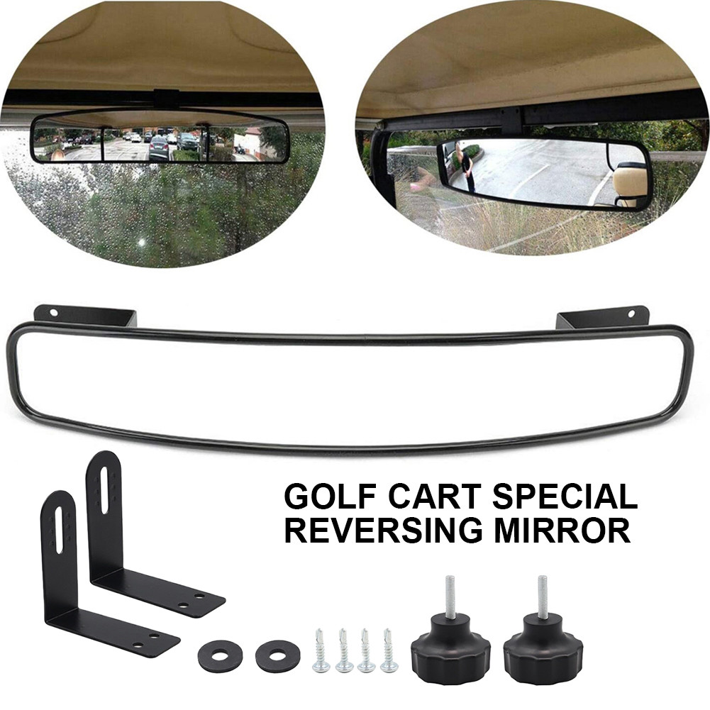 Jual NEW Golf Cart Side View Mirror Folding Rear View Mirror Convex ...