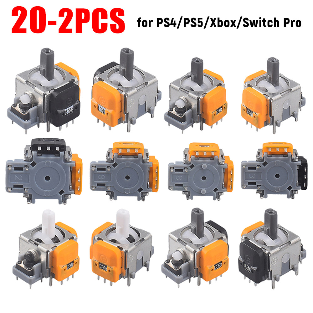 Jual 2-20PCS Hall Effect Joystick Replacement 3D Analog Stick Sensor ...