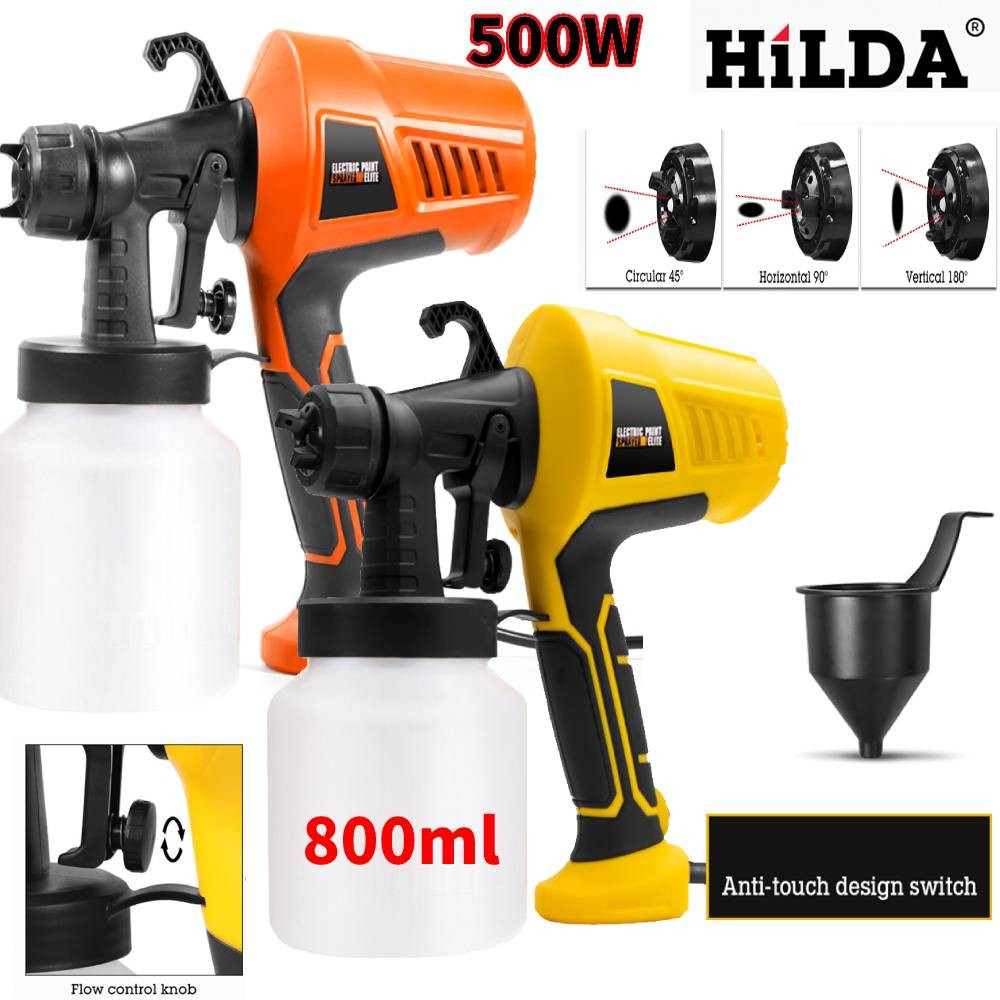 Jual 500W Household Paint Sprayer 800ml High Pressure Airbrush Flow ...
