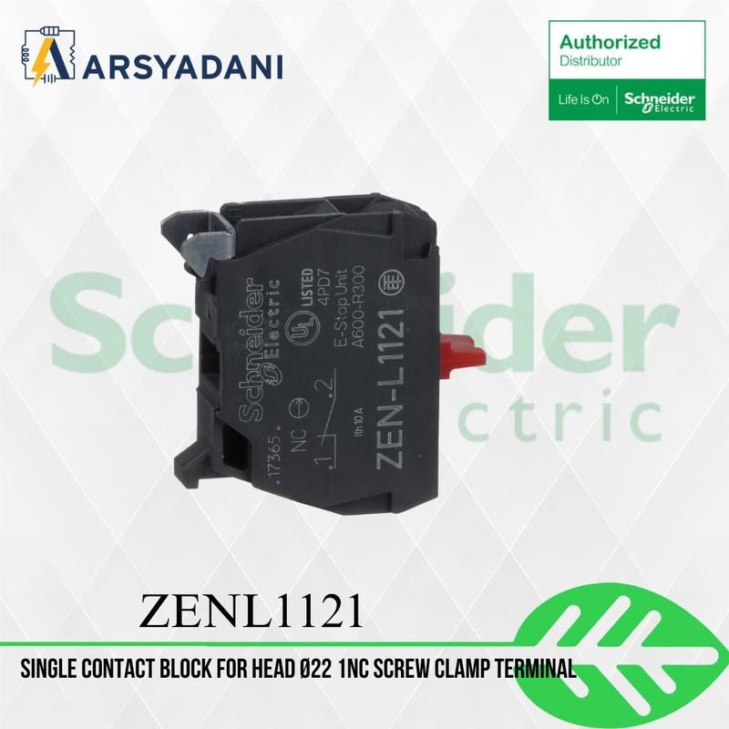 Jual SCHNEIDER - ZENL1121 - Contact block rear silver screw 1NC ...