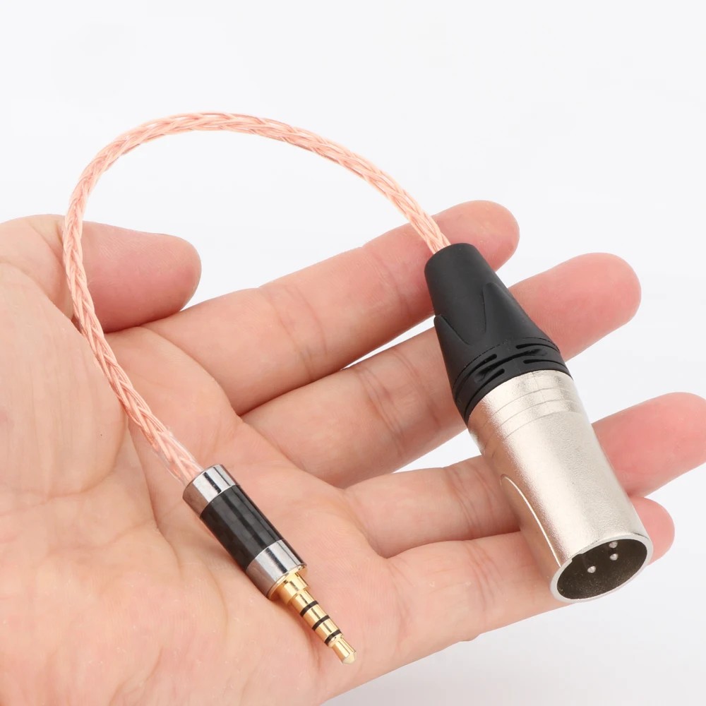 Jual Baru New HIFI Carbon Fiber 3.5mm Balanced Male to 4-Pin XLR ...