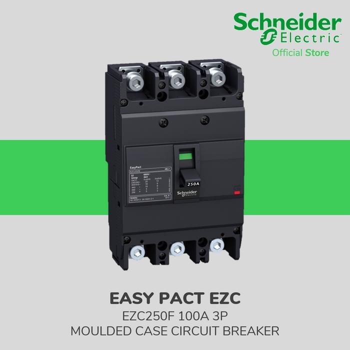 Jual Schneider Electric Easypact EZC MCCB EZC250F 100A 3P EZC250F3100 ...