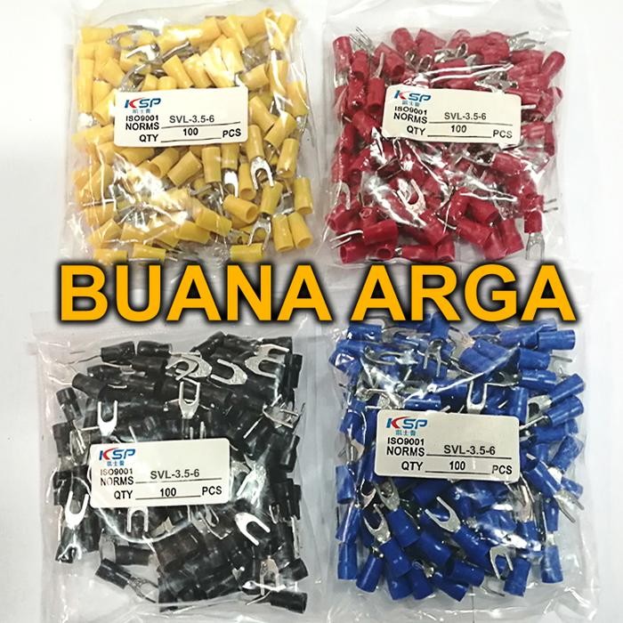 Jual Skun Isolasi Warna tipe Y SVL 3.5 untuk kabel 2.5-4mm KSP 100pcs | Shopee Indonesia