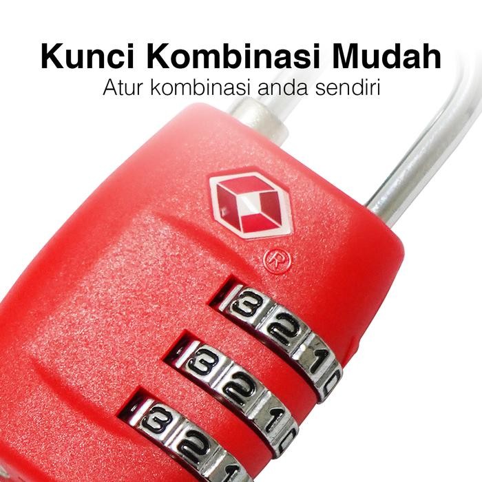 Jual Kenmaster Gembok Koper 30 Mm - Tsa Km-335 / Gembok Tas / Gembok ...
