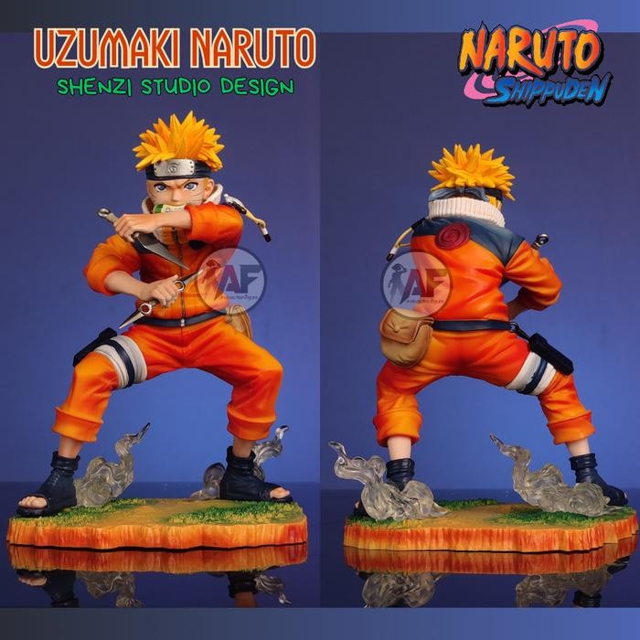 Jual Statue Action Figure Naruto Uzumaki & Sasuke Uchiha Young Base ...