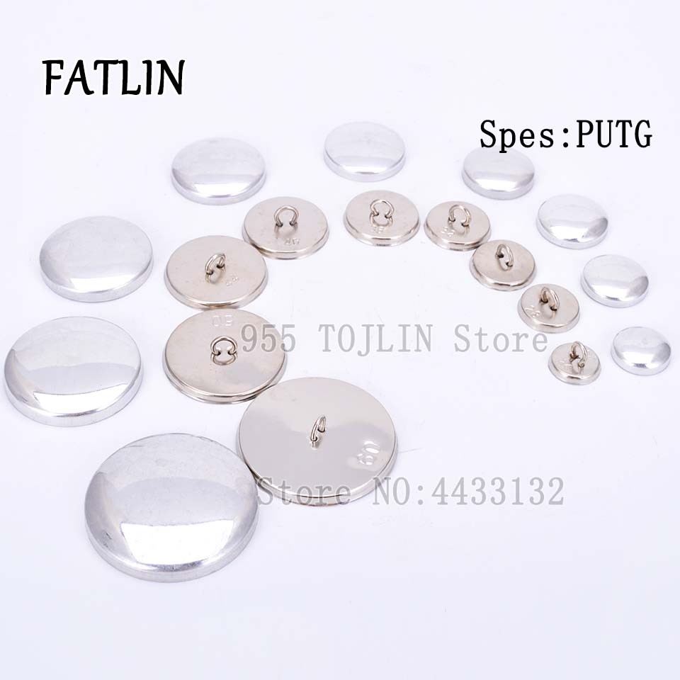 Jual 500Sets 20L-50L Iron back bottom PU Fabric Covered Buttons ...