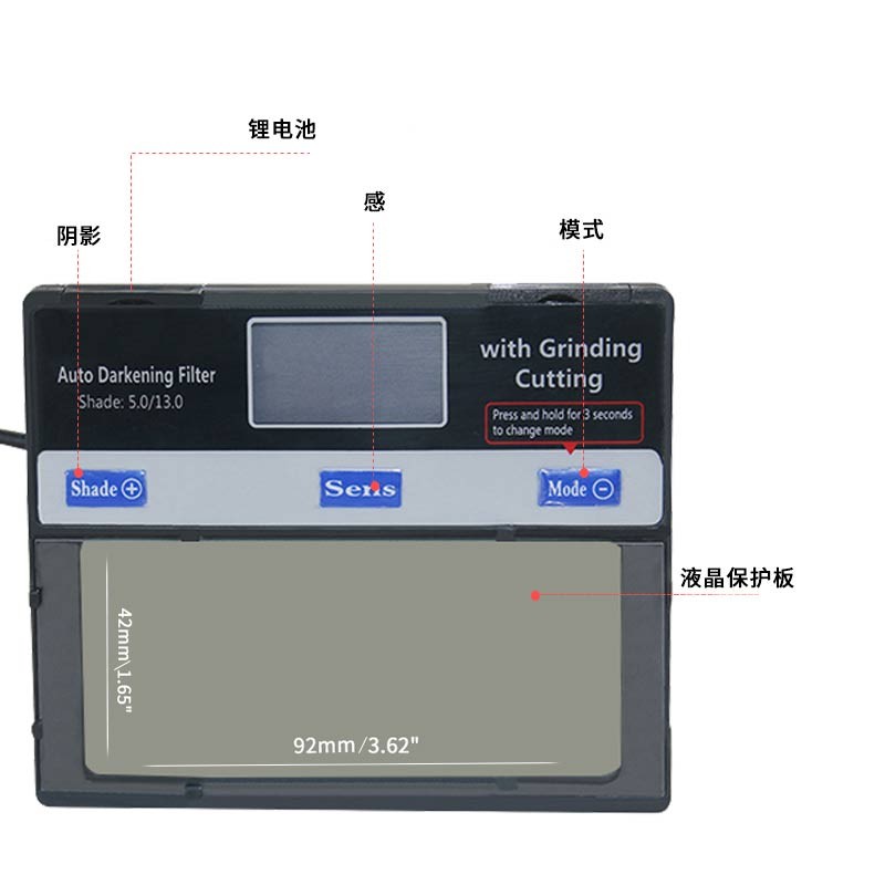 Jual Solar Auto Darkening True color Welding Mask/Welder Cap/Welding ...