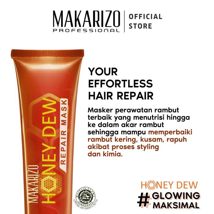 Jual 2583- Makarizo Professional Honey Dew Repair Mask Dusset 50 Ml X ...
