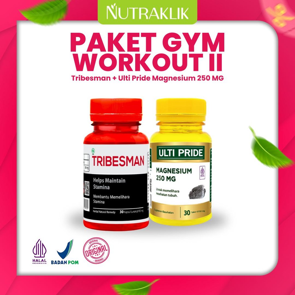 Jual PAKET GYM WORK OUT II : TRIBESMAN + ULTIPRIDE MAGNESIUM | Shopee ...