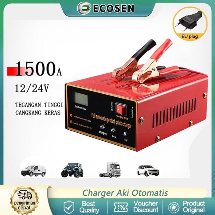 Jual Ready ECOSEN Charger Aki Otomatis Smart Intelligent Auto Repair ...