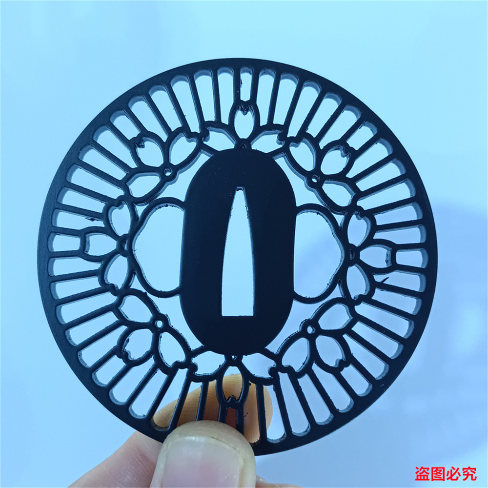 Jual Wonderful Japanese Iron Steel Carved Tsuba Guard Handguard Part ...