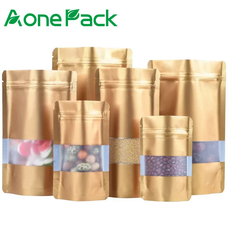 Jual Custom Design Gold Resealable Freeze Dried Candy Aluminum Foil ...