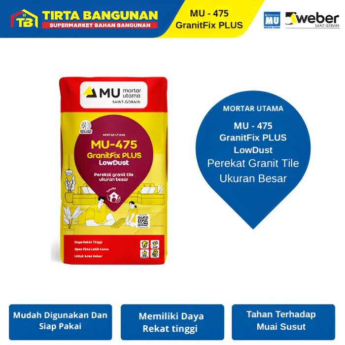 Jual MU 475 GRANITFIX PLUS PEREKAT GRANITE TILE UKURAN BESAR SEMEN ...