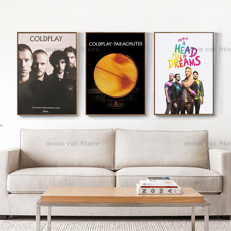 Jual Coldplay Band Hot Music Album Viva LA Vida Song lyrics Canvas ...