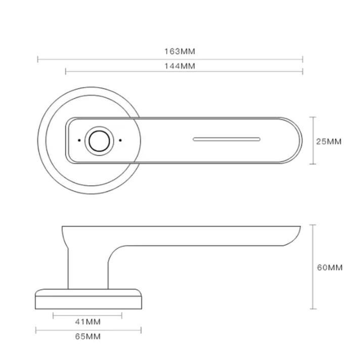 Jual rw9r- Handle Pintu Finger Print Pin Smart Doorlock Door Lock Sidik ...