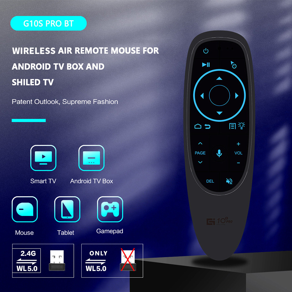 Jual G10S Pro Bluetooth-compatible Voice Remote Control 2.4G Wireless ...