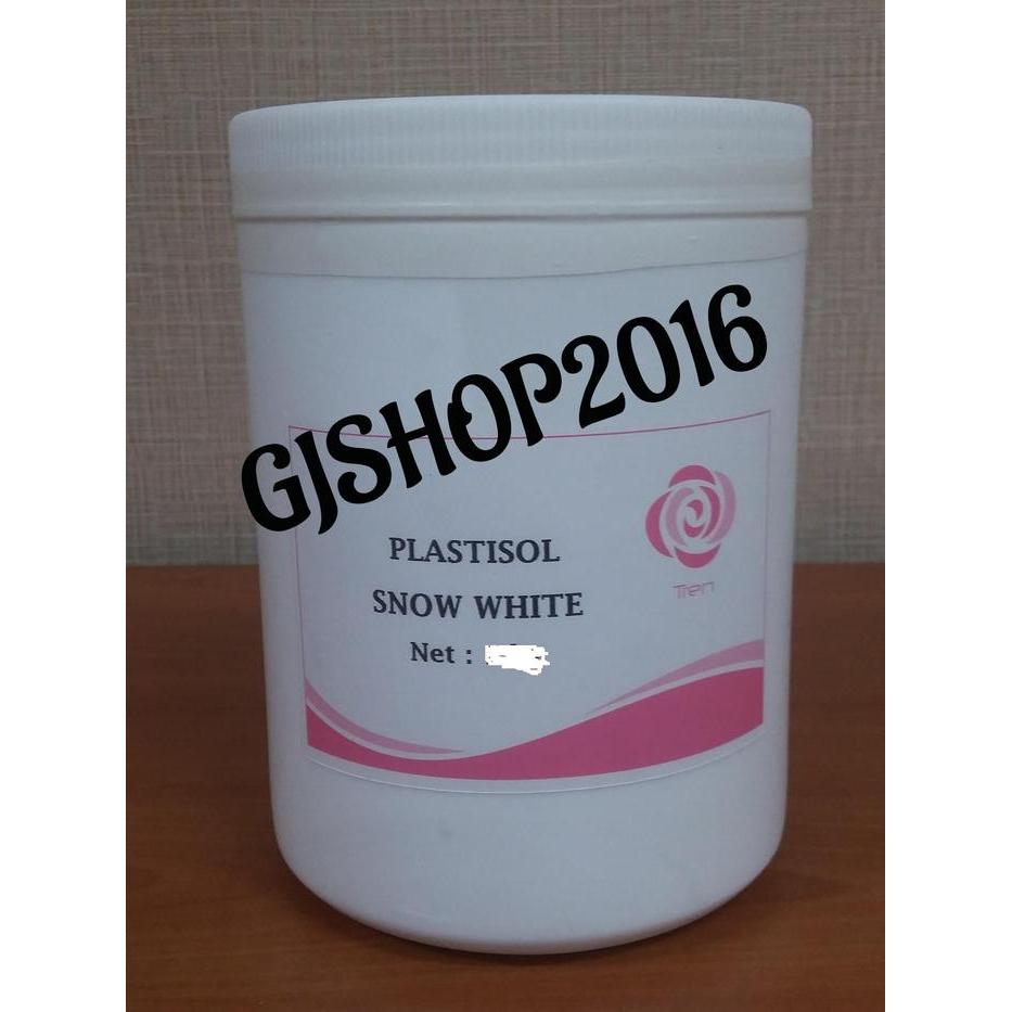 Jual Tinta Sablon Baju Tren Plastisol SNOW WHITE : 250gr | Shopee Indonesia