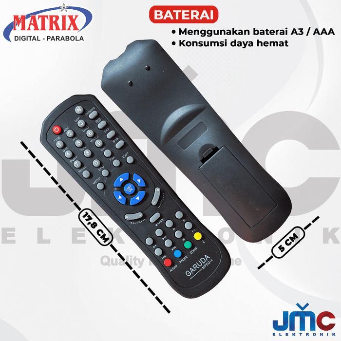 Jual New Remote Remot Receiver Parabola Matrix Garuda Burger S2 Next ...