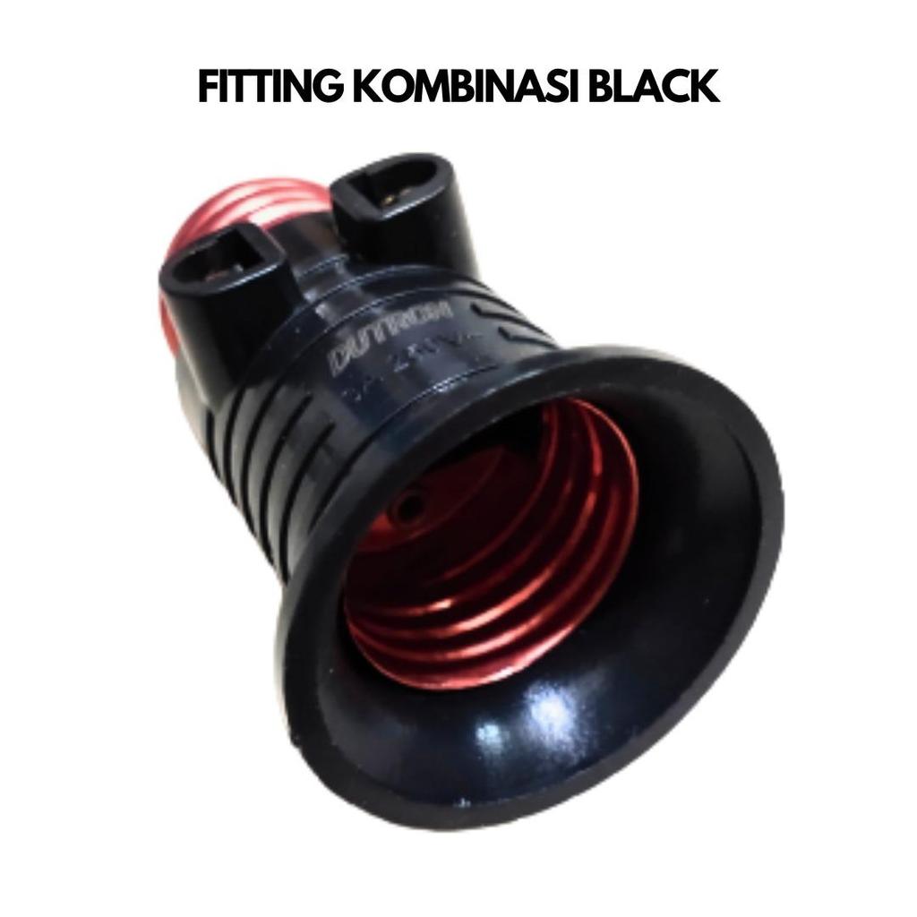 Jual DDS480 - Fitting Lampu Kombinasi Colok DUTRON Black Sekelas HSC ...