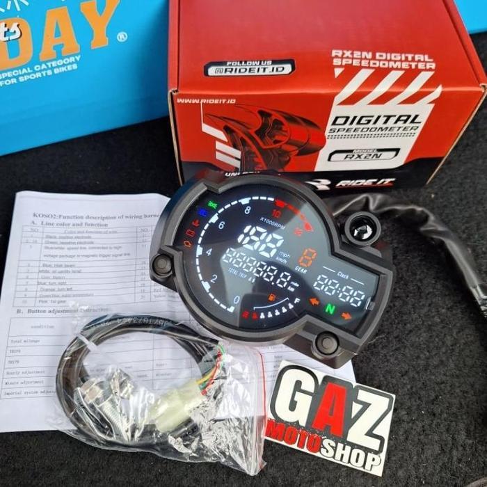 Jual ADA STOK Speedometer Koso Rx2N Digital CB Spido Spedometer ...