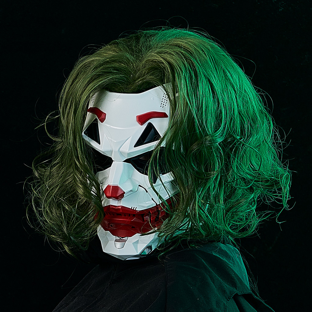 Jual Joker Masks Cyber Masks Clown Braids 2D Cosplay Resin Custom ...