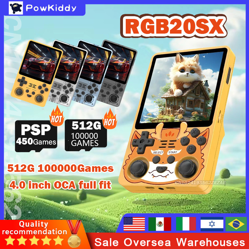 Jual NEW POWKIDDY RGB20SX Portable Handheld Game Console Linux OS 4.0 ...
