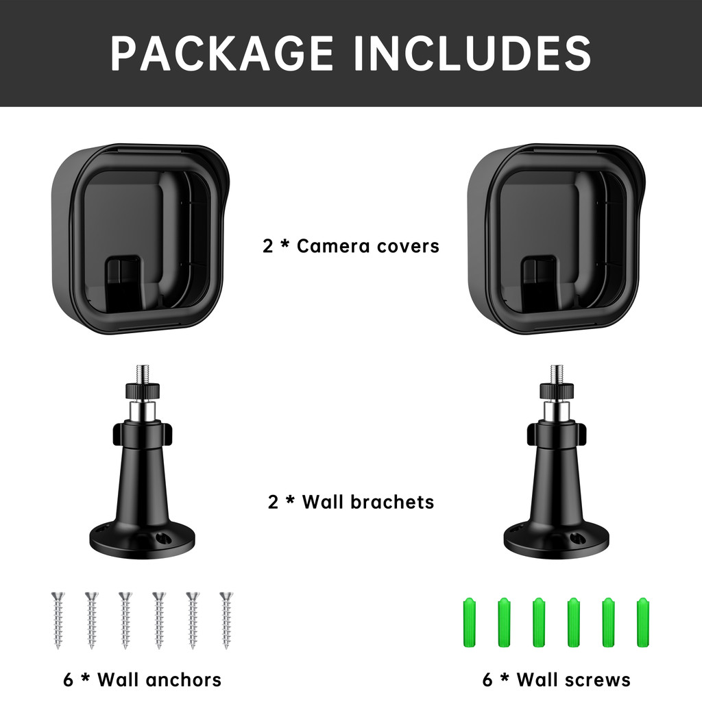 Jual 2-Pack Wall Mount Stand For Blink Outdoor 3rd Gen Bracket ...