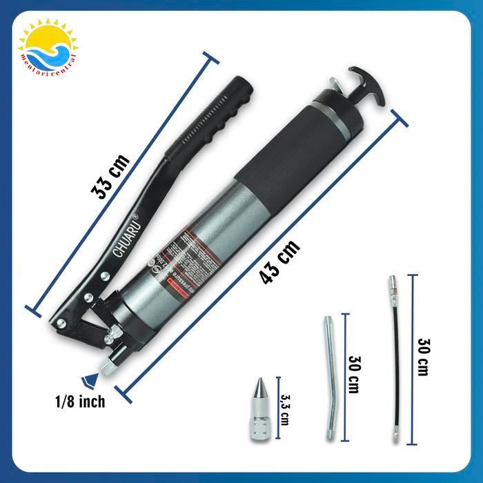 Jual Grease Gun 600Cc / Pompa Gemuk Tangan / Alat Penghisap Oli Pompa ...