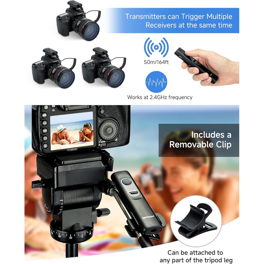 Jual Jjc Camera Remote Shutter Release Wireless Radio Control For Canon ...