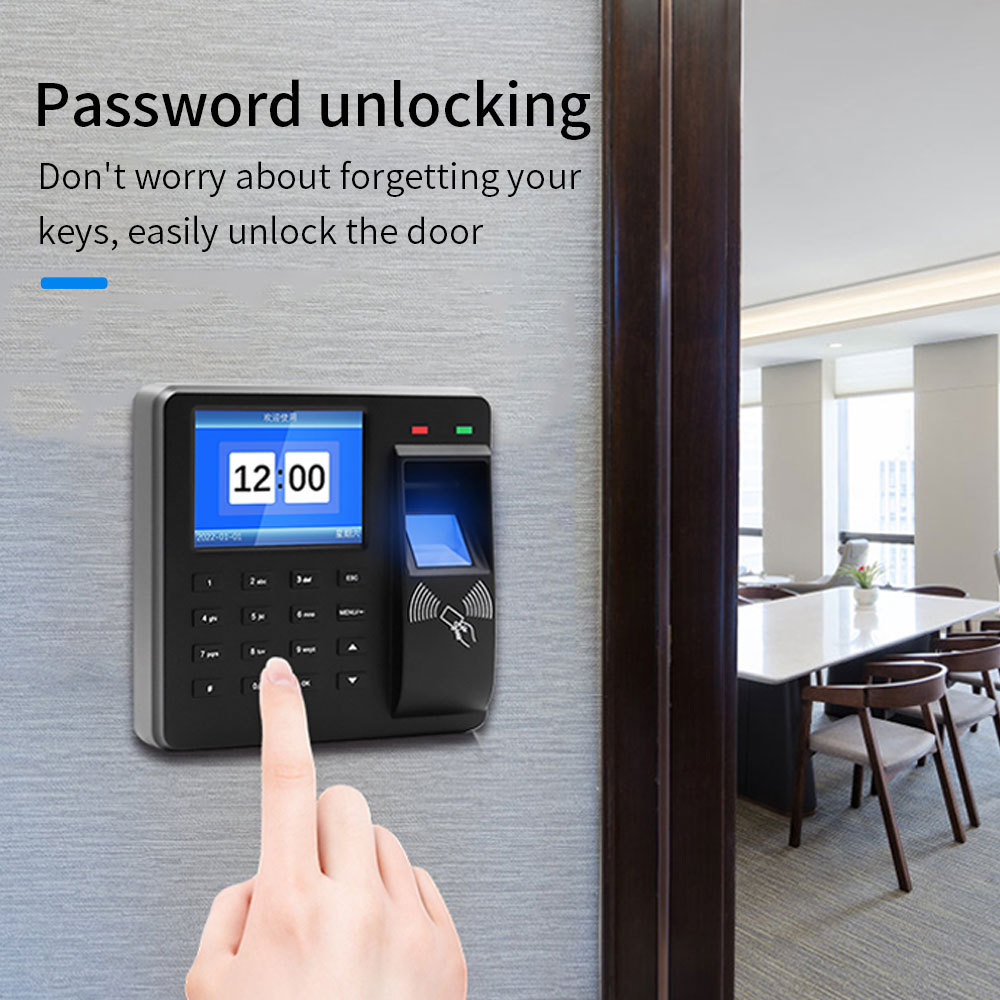 Jual 125Khz Rfid Biometric Fingerprint Time Attendance Clock Recorder ...