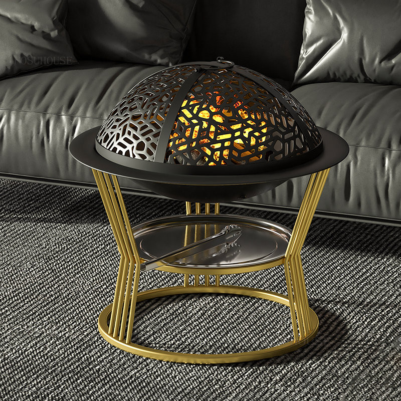 Jual Modern Home Fire Pits Courtyard Grill Stand Outdoor Bonfire ...