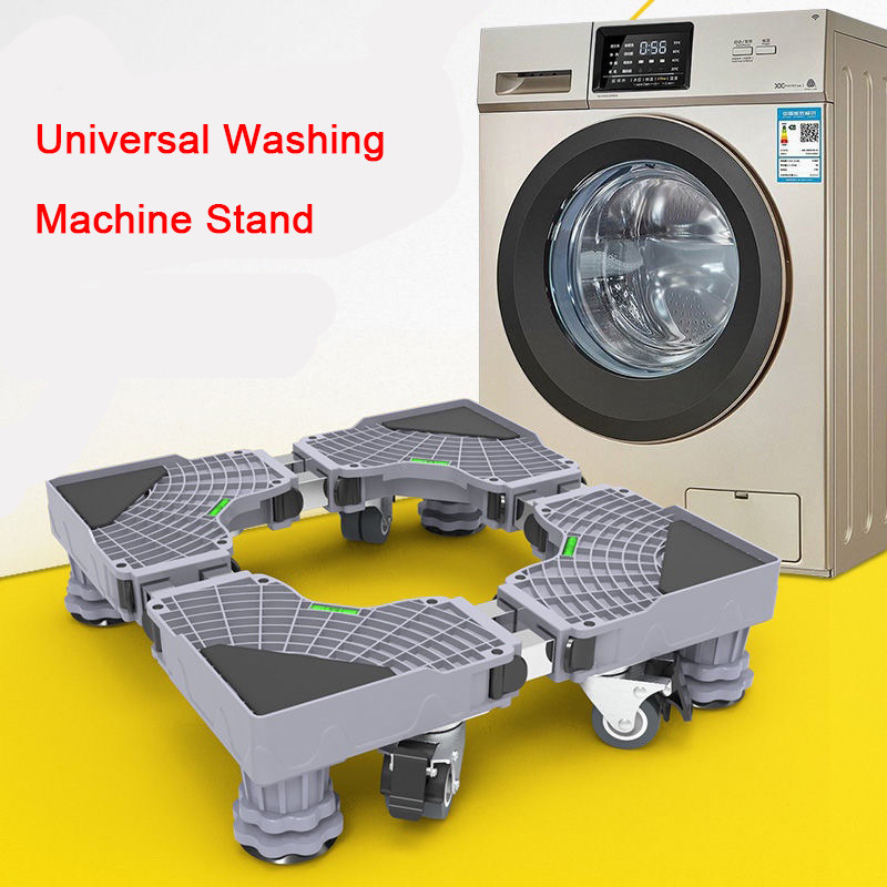 Jual Washing Machine Stand Adjustable Refrigerator Raised Base Mobile ...