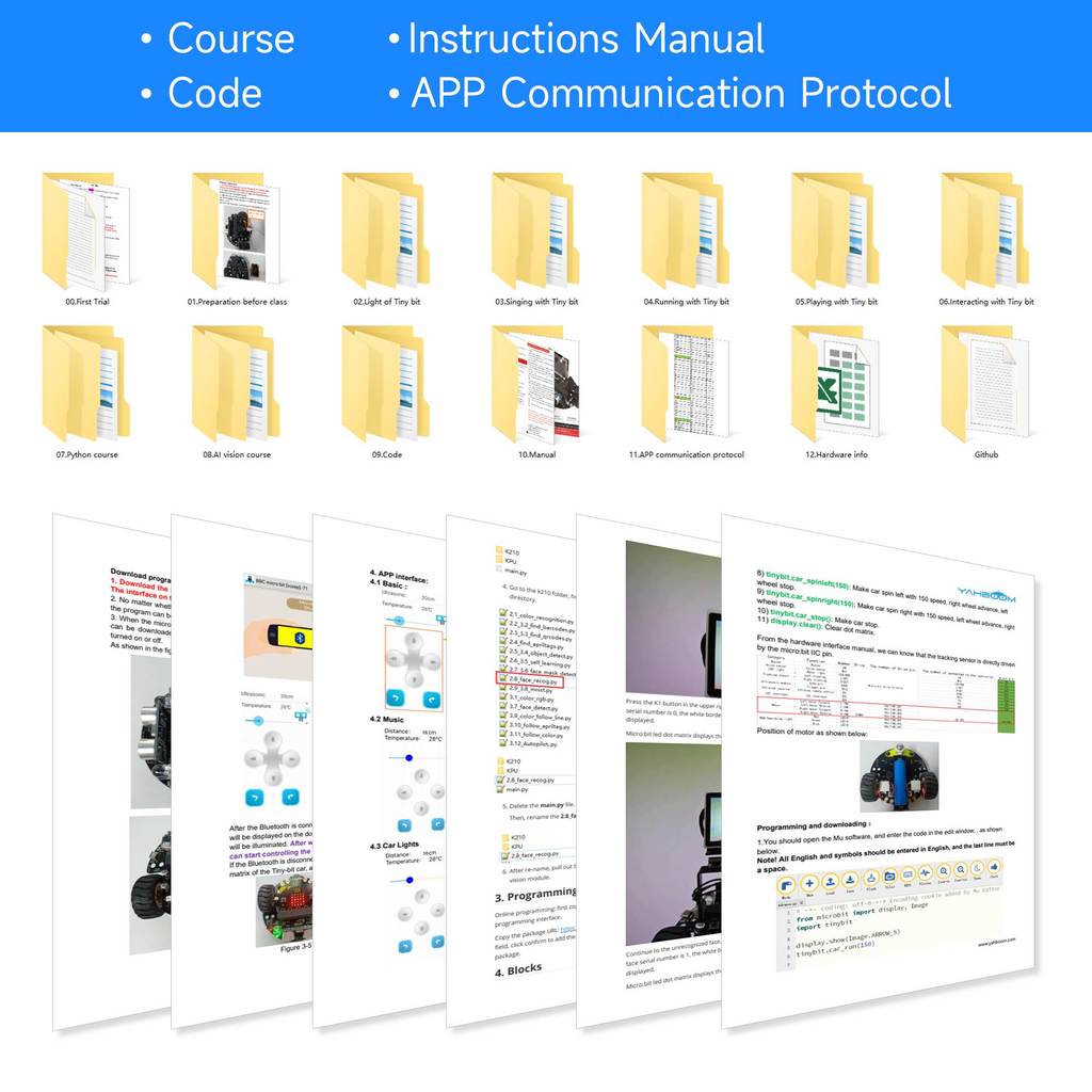 Jual Microbit Smart Robot Car AI Visual Robot with K210 Module for Kids ...