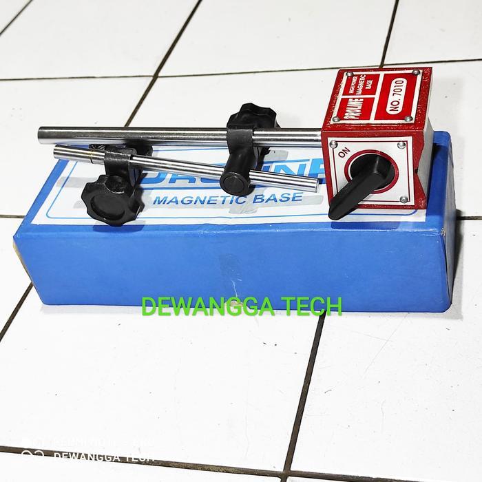 Jual Magnetic Base Stand Magnet Dial Stel Block Setting Mesin Bubut ...