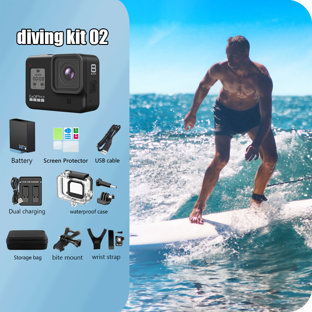 Jual GoPro HERO8 Black Action camera professional UHD 4K Video go pro ...