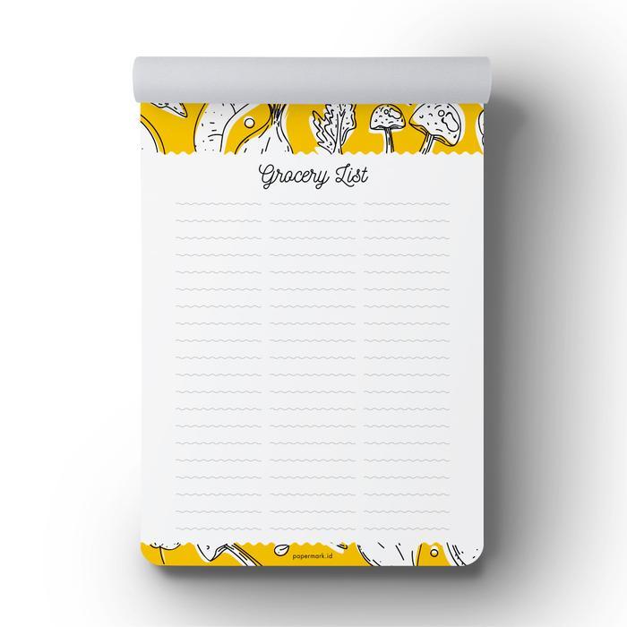 Jual 72xq- Grocery List Receta Notepad | Shopee Indonesia