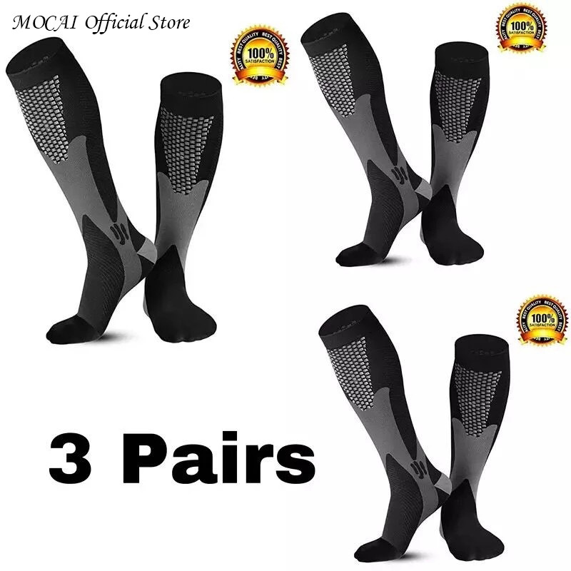 Jual Men'S Sports Compression Socks Varicose Veins Cycling Socks ...
