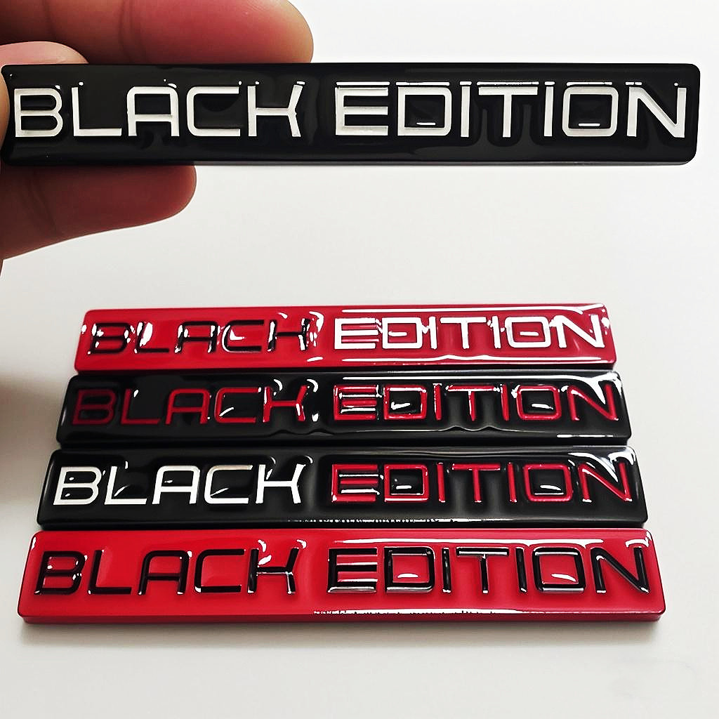 Jual IMPORT Zinc Alloy Black Edition Car Stickers for Volvo Audi BMW ...
